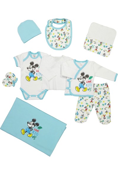 Mickey Mouse Lisanslı 10'lu Yenidoğan Set 17257 Mickey Mouse Lisanslı 10'lu Yenidoğan Set 17257
