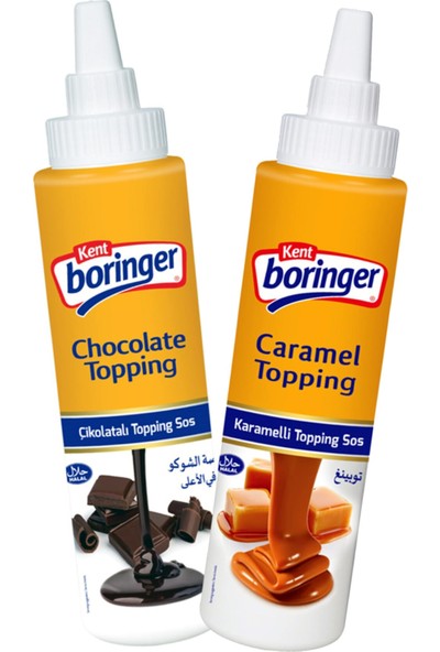 Kent Boringer Topping Sos 2 Lisi (Çikolata,karamel) 300 ml Kent Boringer Topping Sos 2 Lisi (Çikolata,karamel) 300 ml