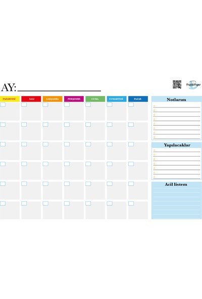 Practic Paper Mıknatıslı Haftalık Aylık Planlayıcılar Practic Paper Mıknatıslı Haftalık Aylık Planlayıcılar