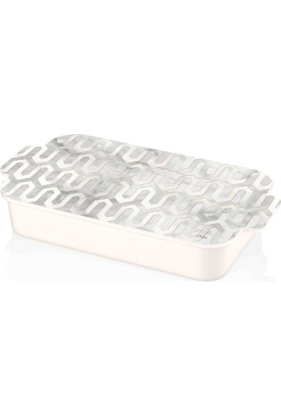 Melamin Kahvaltılık - Marble Beyaz