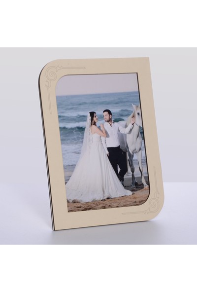 Ahşap Bej Renk Resim Çerçeve 10*15