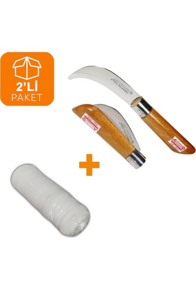 Zubizubi Ergenay Aşı Bıçağı 22 cm + Aşı Bandı 40 Metre (2'li Paket) Zubizubi Ergenay Aşı Bıçağı 22 cm + Aşı Bandı 40 Metre (2'li Paket)