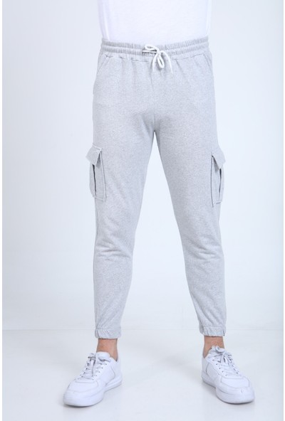 Rodi TY21YE091252 Gri Erkek Kargo Cepli Lastik Paça Eşofman ALTI(138)
