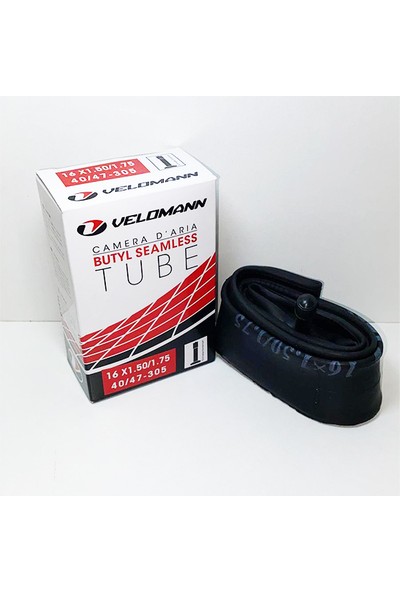 Velomann 16x1.50/1.75 AV 33 (Kalın Valf) İç Lastik Velomann 16x1.50/1.75 AV 33 (Kalın Valf) İç Lastik
