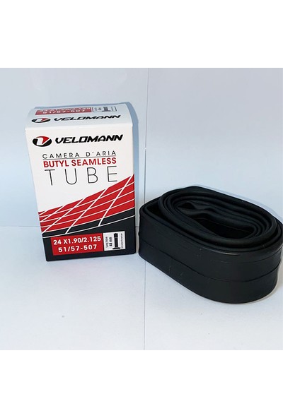 Velomann 24x1.90/2.125 AV 48 MM (Kalın Valf) İç Lastik Velomann 24x1.90/2.125 AV 48 MM (Kalın Valf) İç Lastik