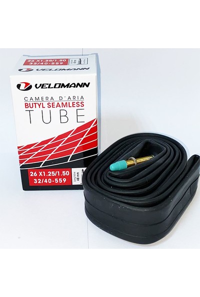 Velomann 26x1.25/1.50 FV 48 MM (İnce Valf) İç Lastik Velomann 26x1.25/1.50 FV 48 MM (İnce Valf) İç Lastik