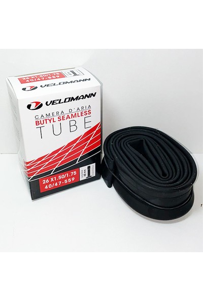 Velomann 26x1.50/1.75 AV 48 MM (Kalın Valf) İç Lastik Velomann 26x1.50/1.75 AV 48 MM (Kalın Valf) İç Lastik