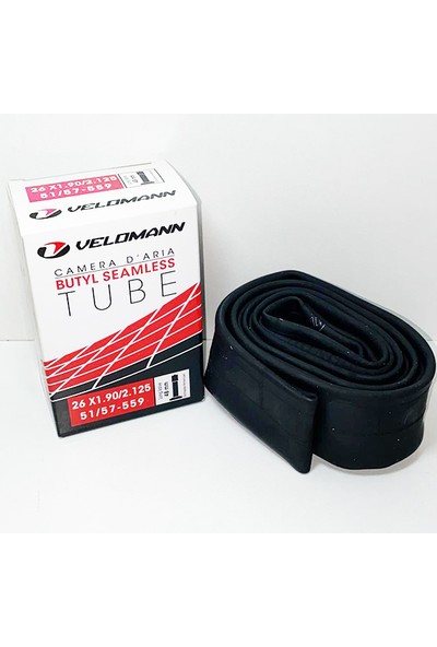 Velomann 26x1.90/2.125 AV 48 MM (Kalın Valf) İç Lastik Velomann 26x1.90/2.125 AV 48 MM (Kalın Valf) İç Lastik