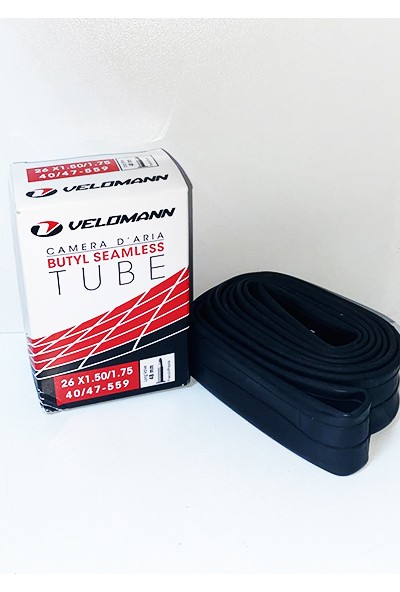 Velomann 26x1.50/1.75 FV 48 MM (İnce Valf) İç Lastik Velomann 26x1.50/1.75 FV 48 MM (İnce Valf) İç Lastik