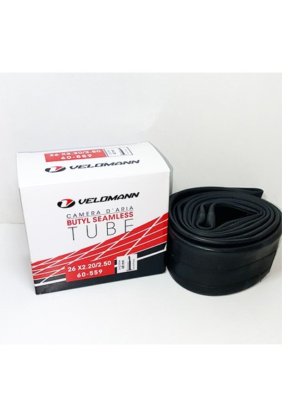 Velomann 26x2.20/2.50 FV 48 MM (İnce Valf) İç Lastik Velomann 26x2.20/2.50 FV 48 MM (İnce Valf) İç Lastik