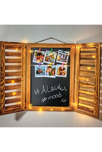 Anı Sepeti Ahşap LED Işıklı Ipli Mandallı Alaçatı Fotoğraf Çerçevesi Anı Sepeti Ahşap LED Işıklı Ipli Mandallı Alaçatı Fotoğraf Çerçevesi