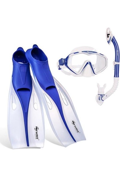 Yukka Mavi Serbest Dalış Şnorkel Seti - Xl