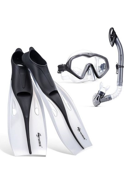 Yukka Siyah Serbest Dalış Şnorkel Seti - M