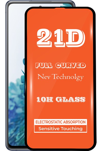 Kzy Samsung Galaxy S20 Fe Tam Kaplayan 21D Temperli Ekran Koruyucu Cam