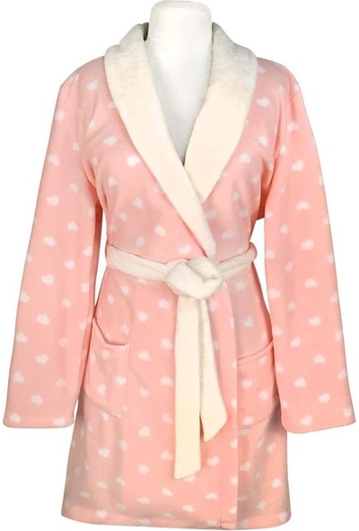 Magic Form 32370 Yakalı Polar Sabahlık - Prenses Pembe Magic Form 32370 Yakalı Polar Sabahlık - Prenses Pembe