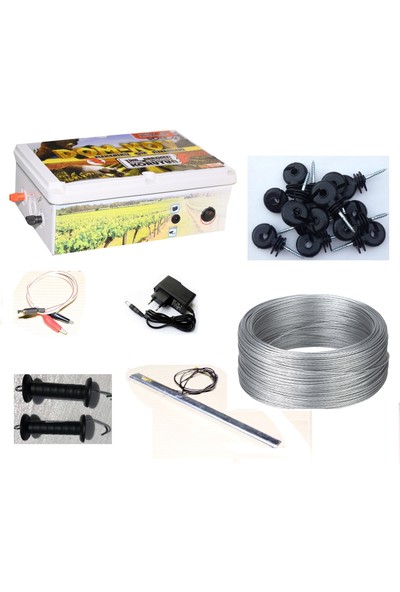 Dom-Kov Ayı Domuz Kovucu Elektrikli Çit Cihazı Full Paket