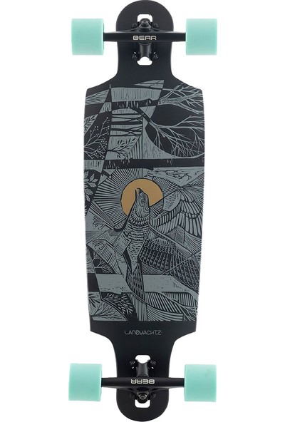 Landyachtz Drop Cat 33 Seeker Black Longboard Complete Landyachtz Drop Cat 33 Seeker Black Longboard Complete