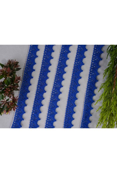 Alka Dantel Pamuk Royal Blue Kopanaki 10 mt