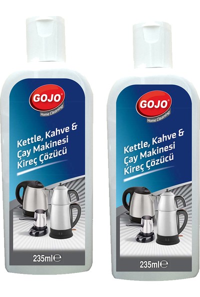 Gojo Kettle, Kahve & Çay Makinesi Kireç Çözücü 235 ml 2'li Set Gojo Kettle, Kahve & Çay Makinesi Kireç Çözücü 235 ml 2'li Set