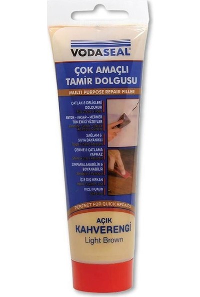 Vodaseal Çok Amaçlı Beton Ahşap Mermer Tamir Dolgu Macunu 200 gr Açık Kahverengi Vodaseal Çok Amaçlı Beton Ahşap Mermer Tamir Dolgu Macunu 200 gr Açık Kahverengi