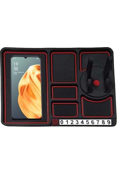 Btm Otomotiv Numaratörlü Telefon Tutuculu Kaydırmaz Ped