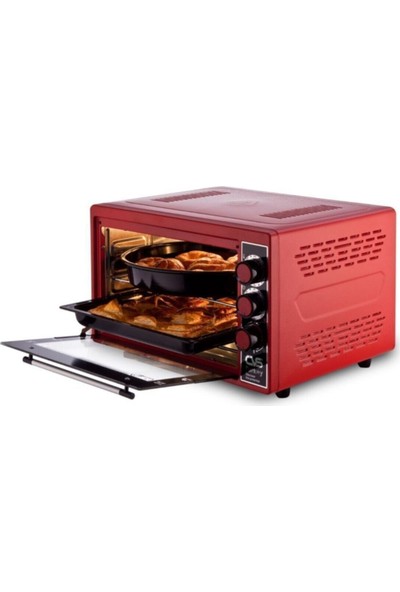 Cvs Dn 3907 Gurme Plus 45LT Fırın Kırmızı