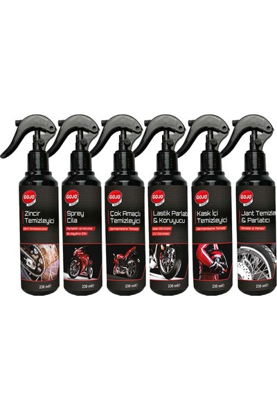 Gojo Motosiklet Bakım Temizlik Seti 6'lı