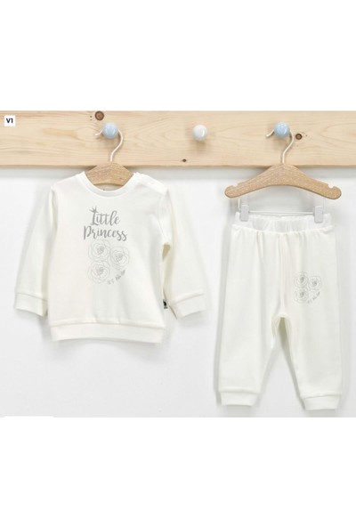 U.s. Polo Assn Lisanslı 2 Li Takım Uzun Kollu Kız Bebek Krem