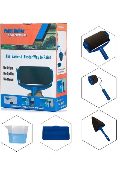 Smart Paint Rulo Damlatmayan Ev Ofis Bahçe Boya Badana Rulosu 5 Parça Paint Roller 5 Li Set Smart Paint Rulo Damlatmayan Ev Ofis Bahçe Boya Badana Rulosu 5 Parça Paint Roller 5 Li Set