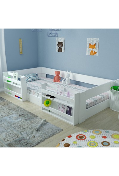 Ninnimo Tokyo Montessori Kitaplıklı Karyola M6-1 Ninnimo Tokyo Montessori Kitaplıklı Karyola M6-1