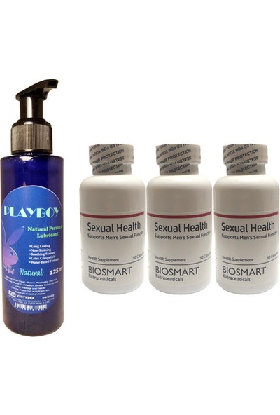 Playboy 125ML Lubricant Kayganlaştırıcı+Sexual Health 90LI Erkeklere Özel Maksimum Istek ve Güç 3AD Playboy 125ML Lubricant Kayganlaştırıcı+Sexual Health 90LI Erkeklere Özel Maksimum Istek ve Güç 3AD