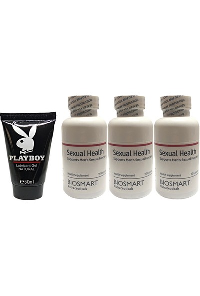Playboy Lubricant 50ML Kayganlaştırıcı +Sexual Health 90LI Erkeklere Özel Maksimum Istek ve Güç 3 Ad Playboy Lubricant 50ML Kayganlaştırıcı +Sexual Health 90LI Erkeklere Özel Maksimum Istek ve Güç 3 Ad