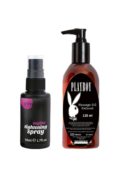 Hintohu Bayanlara Özel Vagina Care Spray Vajina Bakım Sprey 50 ml + Playboy Massage Oil Masaj Yağı 120 ml Hintohu Bayanlara Özel Vagina Care Spray Vajina Bakım Sprey 50 ml + Playboy Massage Oil Masaj Yağı 120 ml