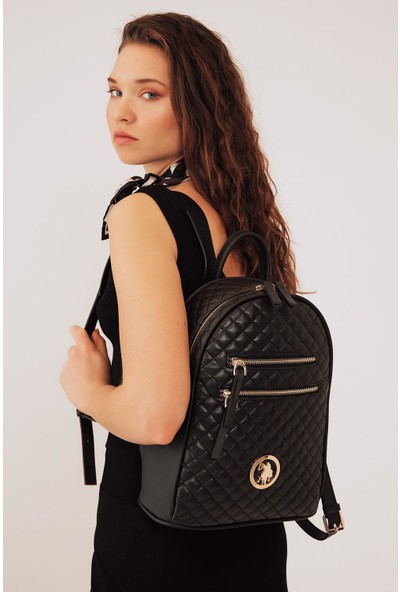 U.s. Polo Assn. US8719 Siyah Kadın Sırt Çantası