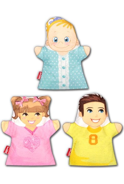 Tox 3 Parça Tox Kardeşler El Kukla Set , Eğitici Oyuncak Tox 3 Parça Tox Kardeşler El Kukla Set , Eğitici Oyuncak