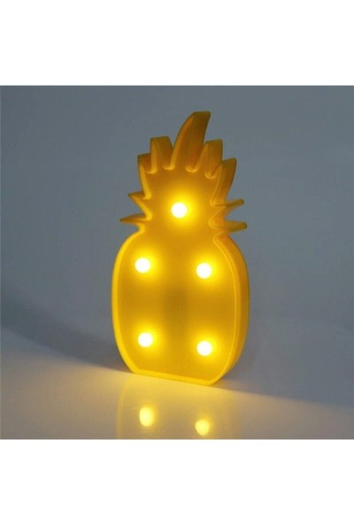 Star Global 3D LED Işıklı Ananas Masa Duvar Gece Lambası Star Global 3D LED Işıklı Ananas Masa Duvar Gece Lambası