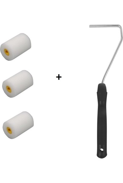 İzmir Fırça 5 cm Sünger Rulo 4 Lü Set