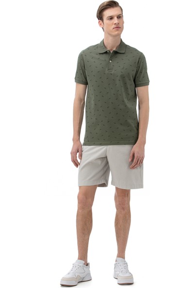 Nautica Erkek Slim Fit Gri Bermuda Şort B71001T.0FJ