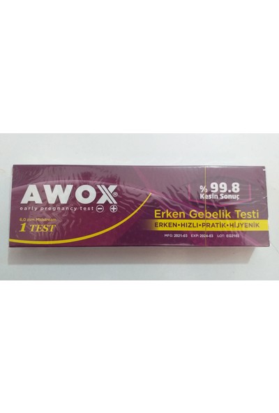 Awox Gebelik Test Awox Gebelik Test