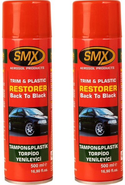 Smx Tampon Torpido Plastik Yenileyici Sprey 2'li 500 ml Smx Tampon Torpido Plastik Yenileyici Sprey 2'li 500 ml