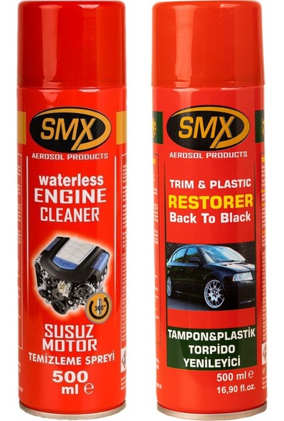 Smx Susuz Motor Temizleme Spreyi ve Tampon Torpido Plastik Yenileyici Sprey Smx Susuz Motor Temizleme Spreyi ve Tampon Torpido Plastik Yenileyici Sprey