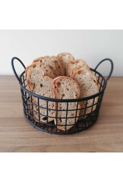 Wess Dizayn Metal Ekmek Sepeti Dekoratif Saklama Kabı WD105 Wess Dizayn Metal Ekmek Sepeti Dekoratif Saklama Kabı WD105