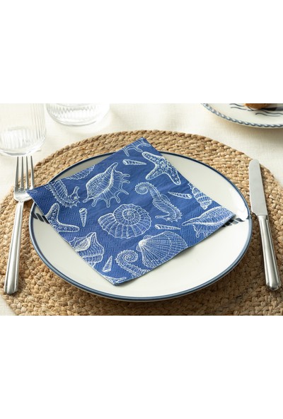 English Home Marine Life 20'li Kağıt Peçete 33 x 33 cm Lacivert English Home Marine Life 20'li Kağıt Peçete 33 x 33 cm Lacivert
