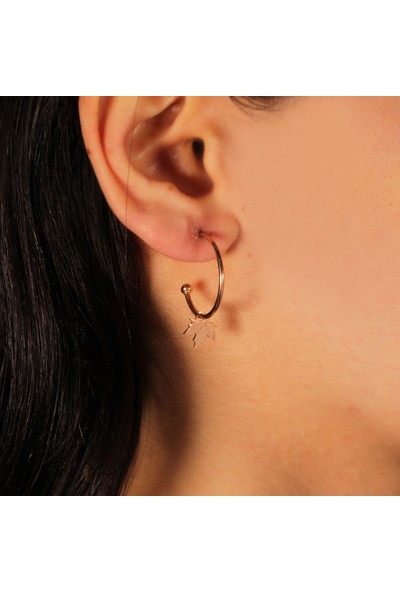 Adil Idil Kuyumculuk Rose Renk Yaprak Sallantılı Küpe Adil Idil Kuyumculuk Rose Renk Yaprak Sallantılı Küpe