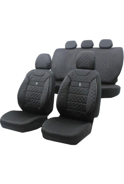 Elif Citroen C4 20052009 Baklava Desenli Ortapedik Kumaş Koltuk Kılıfı Takımı Ön Arka Takım