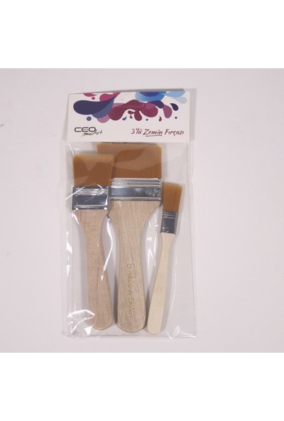 Ceo Art SN0010 Zemin Fırçası Set 3'lü