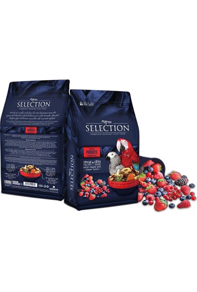 My Bird Selection Gerçek Meyve Parçalı Papağan Yemi 750 gr My Bird Selection Gerçek Meyve Parçalı Papağan Yemi 750 gr