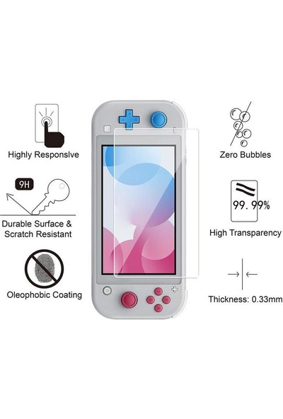 Dobe Nintendo Switch Lite Ekran Koruyucu Temperli Cam Filmi Dobe Nintendo Switch Lite Ekran Koruyucu Temperli Cam Filmi