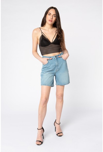 Vigoss Jeans Kadın Mom Şort 40339-70386 Vigoss Jeans Kadın Mom Şort 40339-70386