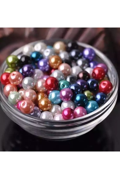 Platin Hediyelik 100 Gram 8 mm Karışık Cam Inci Boncuk Platin Hediyelik 100 Gram 8 mm Karışık Cam Inci Boncuk